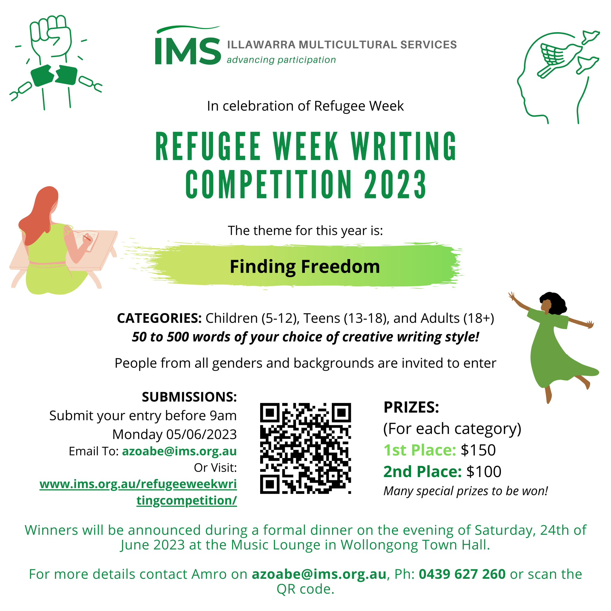 Refugee Writing Competition 2023 – Illawarra Multicultural Services